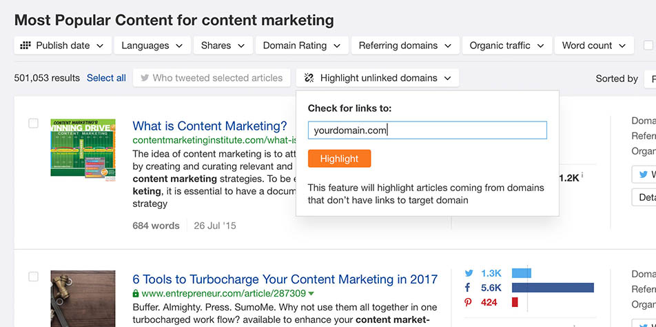 Content Explorer by Ahrefs: Get Content Ideas on Any Topic
